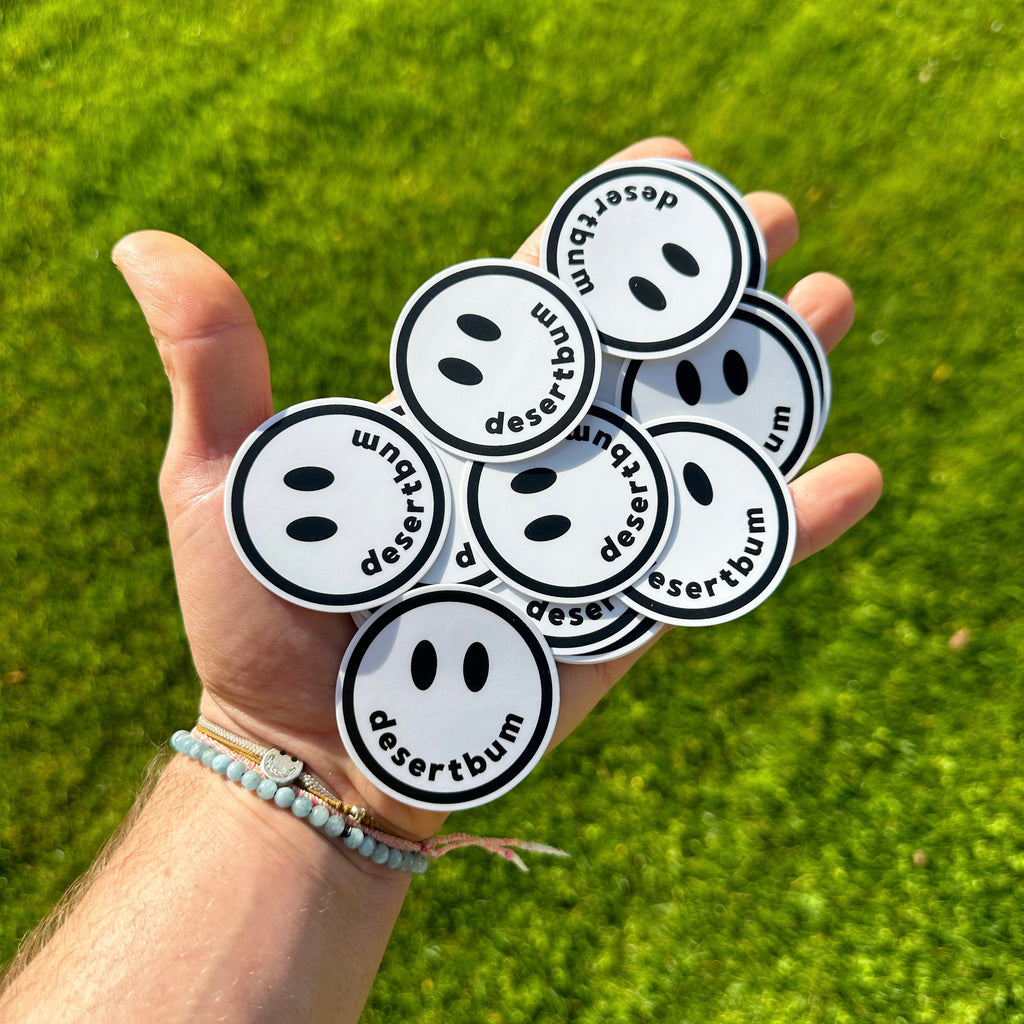 Mini Desert Bum Sticker (Black) – Uptown Hippie