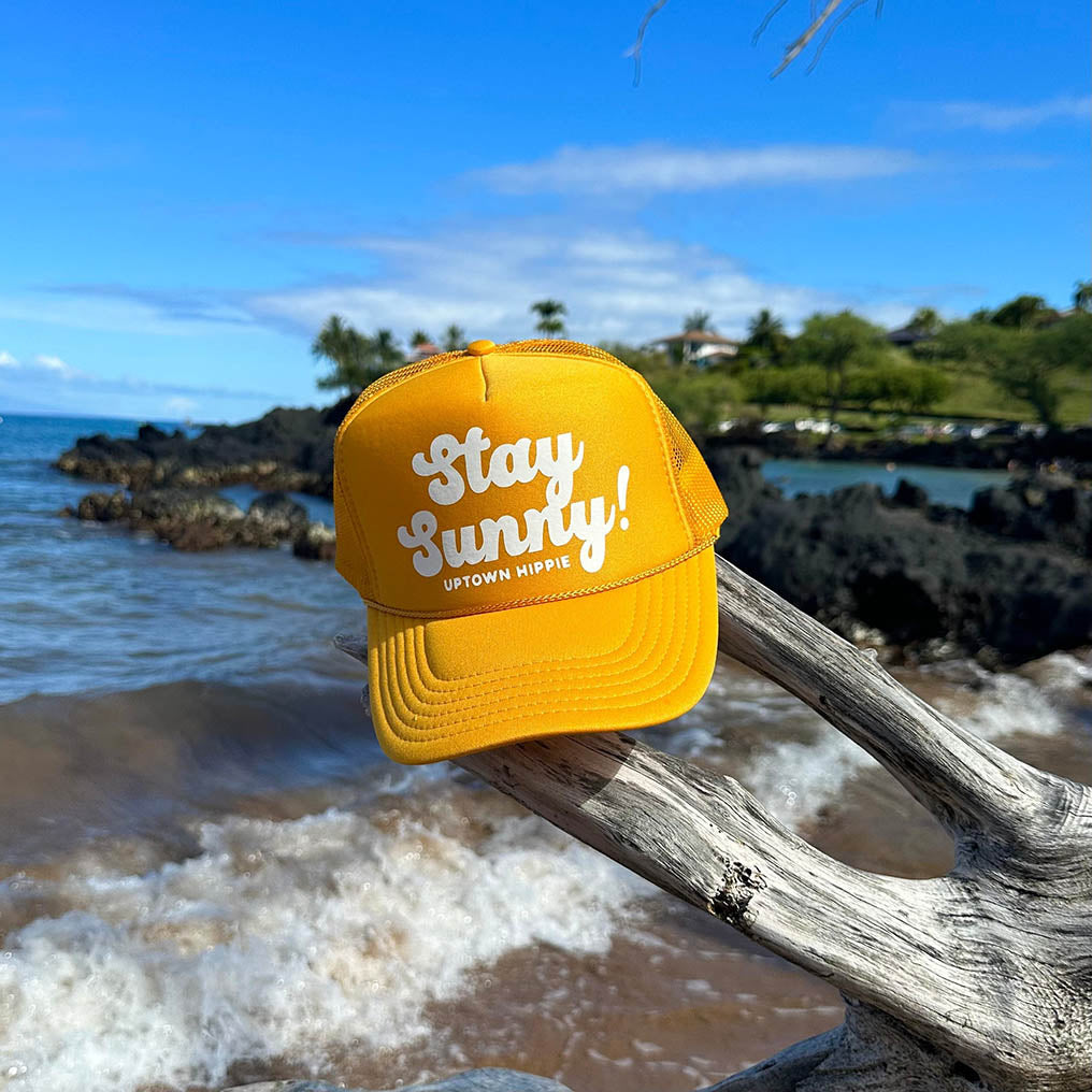 Stay Sunny Trucker Hat – Uptown Hippie